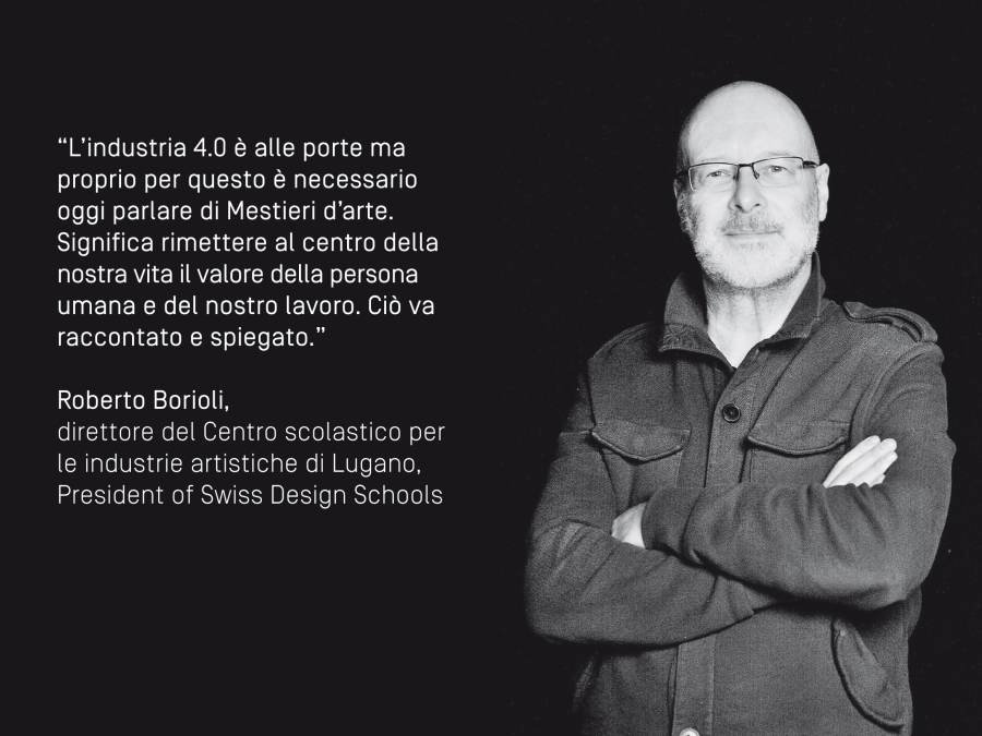 Roberto Borioli est membre du jury des prix Métiers d'art Suisse ...